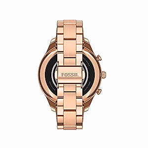 Fossil Stella Gen 6 Hybrid 40mm Stainless Steel Smart Watch, Color: Rose Gold (Model: FTW7063)