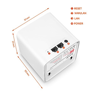 Tenda NOVA Mw5S(2-Pack) Wall-Plug Whole Home Mesh WiFi System, Coverage Up to 2, 500 Sq. Ft, Plug and Play, Router/WiFi Extender Replacement, Gigabit Connection to Your Cable Modem