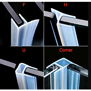hokmly 120 Inch 10 Ft (Feet) Soft Shower Doors Sweep to Stop Leaks,Glass Door Seal Strip, Shower Silicone Seal Strip