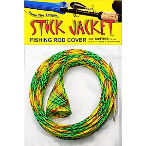 Stick Jacket Casting Fishing Rod Cover Red Shad