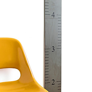 Headwaters Studio Growth Chart for Wall - Height Chart for Kids, Wooden Height Chart, Kids Height Wall Chart, Measurement for Wall, Wall Measurement for Height Kids - Love Grows Here Gray (63"x6.7")