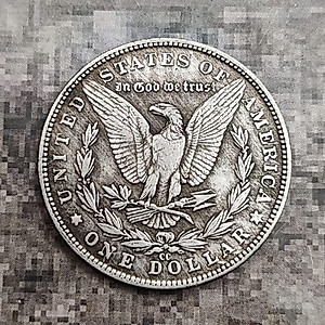 Dragon Head Pattern Collection Coin, US Copy Antique Morgan Hobo Coin Commemorative Badge,Protective Case Included