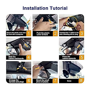 Orignal Factory Look WiFi Connection LHD Dash Cam Video Recorder Car DVR Compatible with Kia K5 2021 2022 2023, FITCAMX 4K 2160P (Color : Black, Size : 2K Dual Cam 64GB)