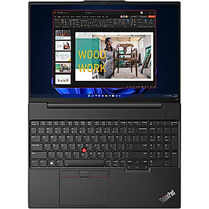 Lenovo ThinkPad E16 Gen 1 16.0" FHD IPS + WVA Business Laptop (Intel i7-1355U 10-Core, 24GB RAM, 512GB PCIe SSD, Intel Iris Xe, WiFi 6, Backlit KYB, FP Reader, BT 5.2, Thunderbolt 4, Win11P) w/Hub