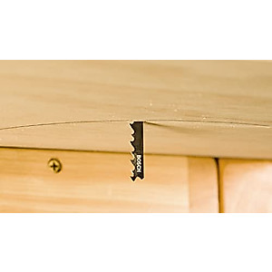 BOSCH T144D 5-Piece 4 In.6 TPI Speed for Wood T-Shank Jig Saw Blades