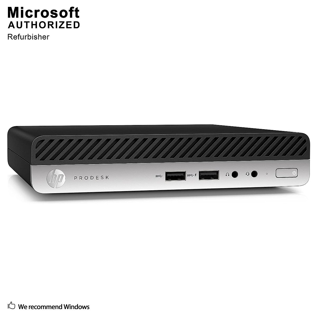 HP ProDesk 400 G3 Desktop Mini Computer, Intel Quad Core I5-6500T up to 3.1GHz, 16G DDR4, 512G SSD, N/A, WiFi, BT, DP, VGA, Windows 10 Pro 64 Bit Language Supports English/Spanish/French(Renewed)