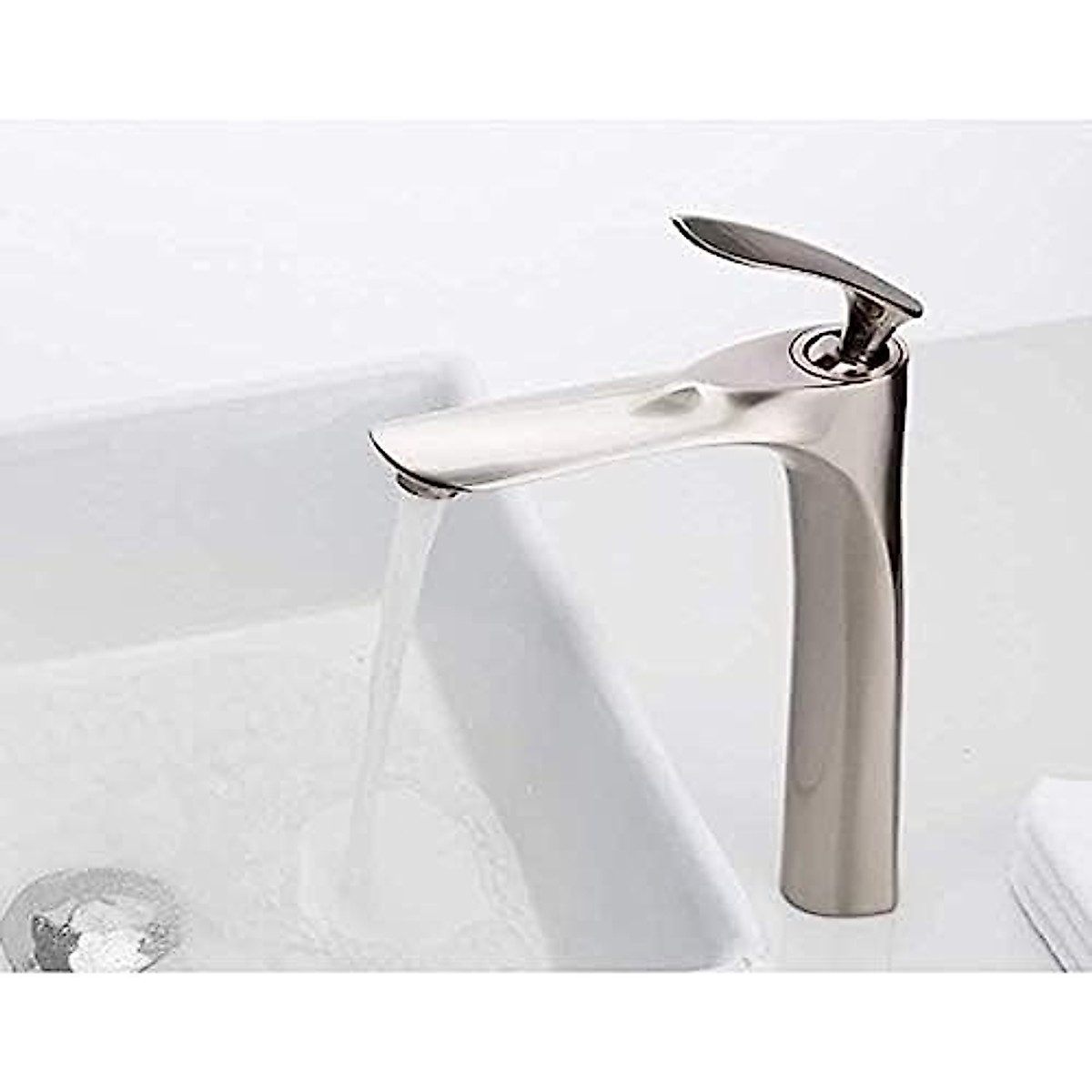 Kitchen Taps Single Lever Bath Faucet Brass Sink Faucet Deck Mounted Single Lever Bath Hot Cold Water Mixer Sink Faucet