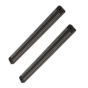 Housoutil Magnetic Tool 2pcs Kitchen Magnetic Knife Block Holders Racks Stainless Steel Magnetic Stands Multifunctional Storage Knife Holders Magnetic Tools
