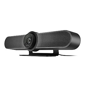Logitech MeetUp and Expansion Mic HD Video and Audio Conferencing System for Small Meeting Rooms - Black