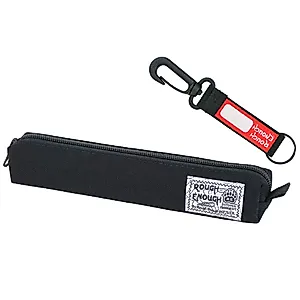 Rough Enough Small Pencil Case Pouch for Kids Boys Girls Adults with Aesthetic Slim Thin design School Stationary Art Supplies for College Students Teacher Office