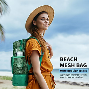 GreenTaya Women Beach Backpack Mesh Bookbag Lightweight Casual Backpack for Work Travel