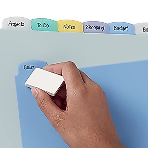 Avery Big Tab Write & Erase Durable Plastic Dividers for 3 Ring Binders, 8-Tab Sets, Pastel Colors, 3 Sets of Binder Dividers, Great for Organizing Reports, Presentations, and More (31351)