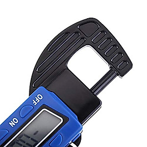 Thickness Gauge 0-12.7mm Range, Digital Display Measuring Tool Inch/Millimeter Conversion Portable Quick Mini Calipers Used to Measure Thickness of Paper, PU Leather (1)