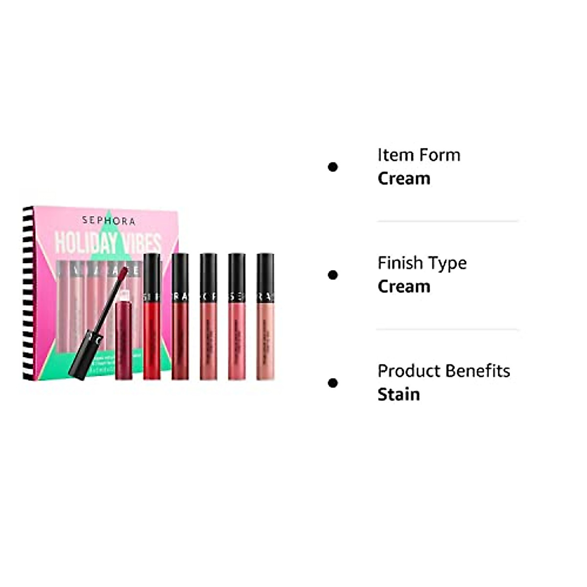 Sephora Cream Lip Stain Collection Set of 6