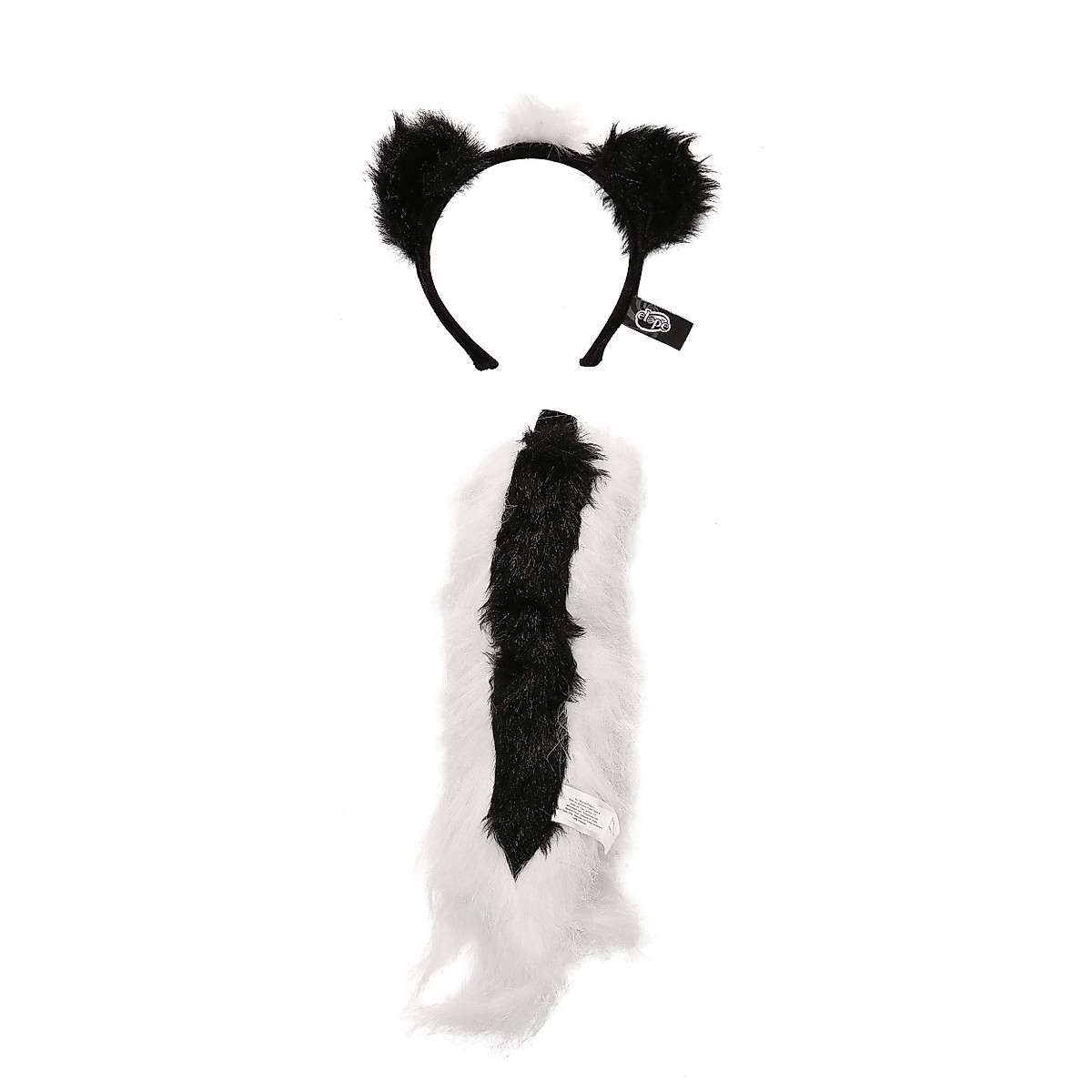 Skunk Ears & Tail Set Standard Black