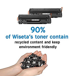 78A Toner Cartridges High Yield Replacement for HP 78A CE278A Toner Cartridge | Works with HP Laserjet Pro P1566, P1606 Series, HP Laserjet Pro MFP M1536 Series | CE278D 2 Black