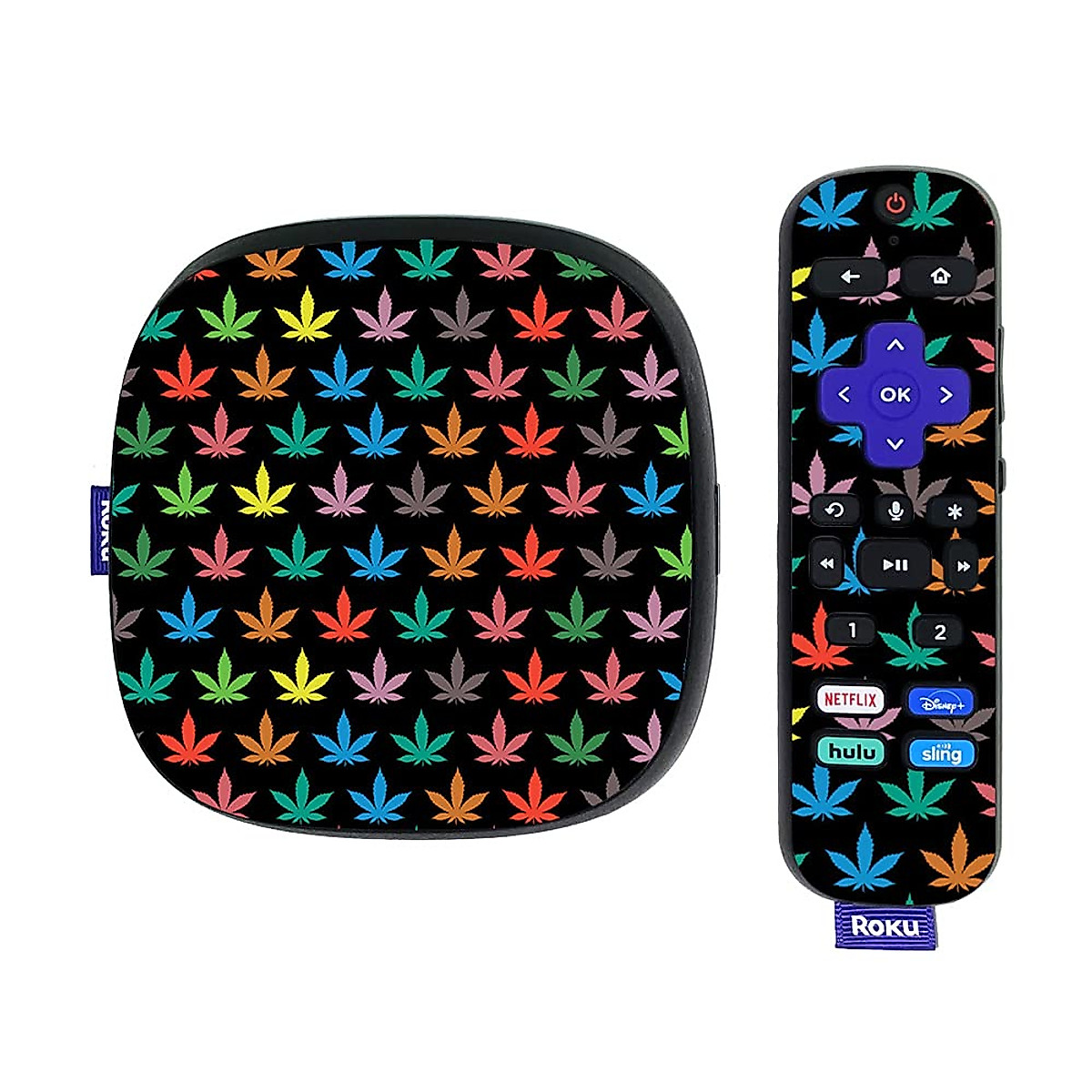 MightySkins Skin Compatible with Roku Ultra HDR 4K Streaming Media Player (2020) - Sticky Icky Icky | Protective, Durable, and Unique Vinyl Decal wrap Cover | Easy to Applys | Made in The USA