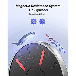 MERACH Exercise Bike, Bluetooth Stationary Bike for Home with Magnetic Resistance, Indoor Cycling Bike with 350lbs Weight Capacity, iPad Holder, TT