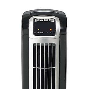 Lasko 2505 Portable Electric 36”Oscillating Tower Fan with Fresh Air Ionizer, Timer and Remote Control for Indoor, Bedroom and Home Office Use, 36 Inch, Black