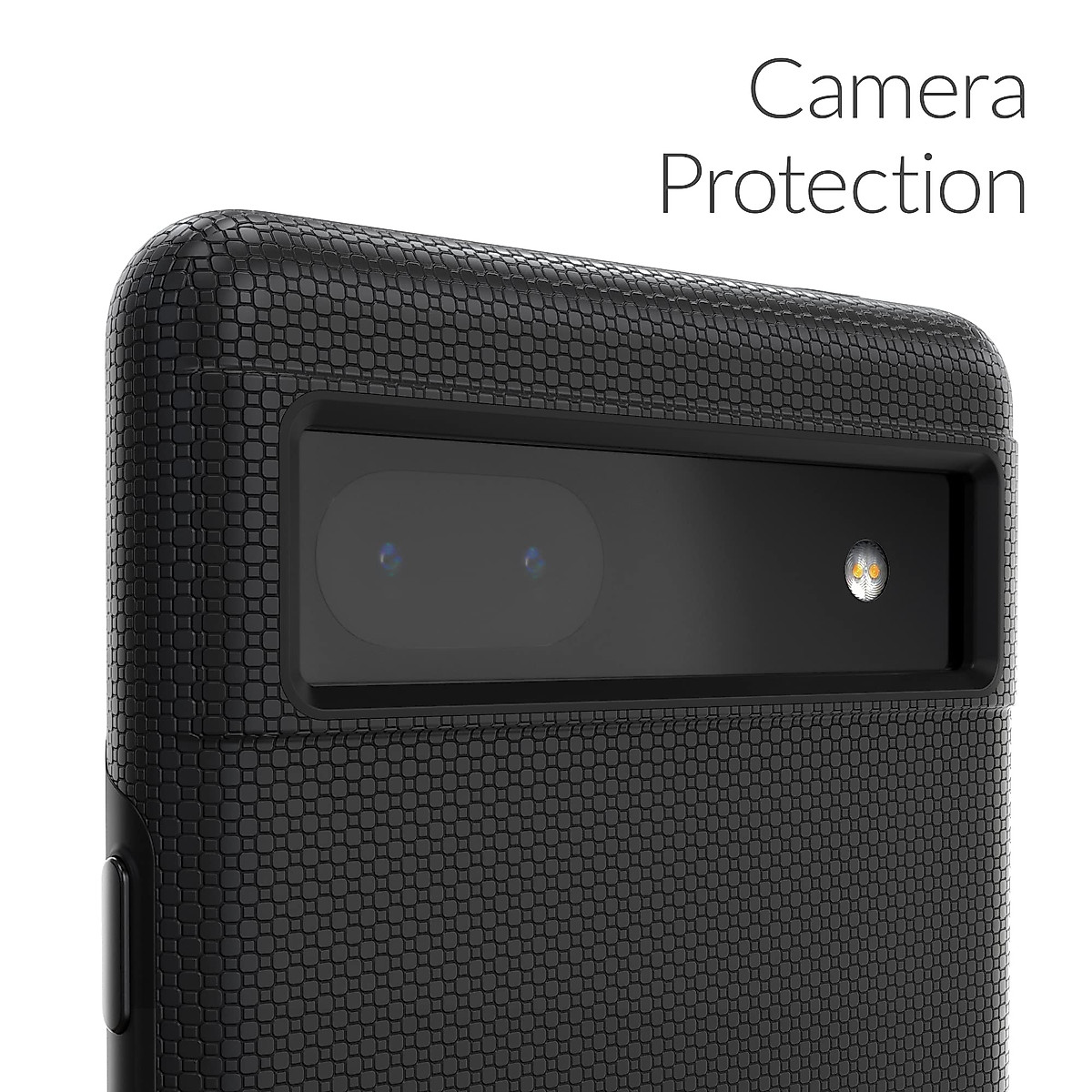 Crave Dual Guard for Google Pixel 6a Case, Shockproof Protection Dual Layer Case for Google Pixel 6a - Black