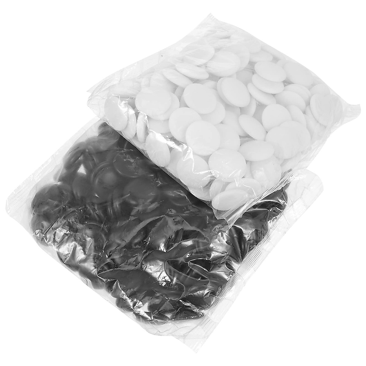 VOSAREA 2 Bags Go Chess Game Ceramics Stones Go Game Pieces Go Game Stones Set for Classic Strategy Go Board Game