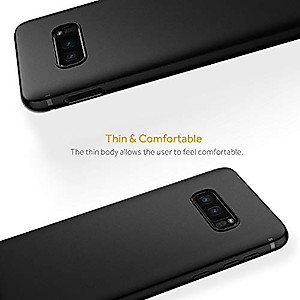 EasyAcc Phone Case for Samsung Galaxy S10e [Support Wireless Charging], Matte Black Slim TPU 5.8 Inch Cases Finish Profile Soft Thin Back Protective Cover Compatible with Samsung Galaxy S10e 5.8