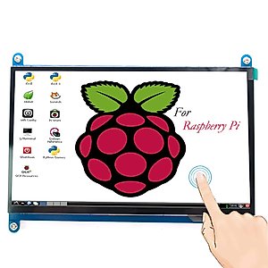 Padarsey HDMI TFT LCD Display Monitor 7 Inch 1024X600 HD Screen with Touch Function for Raspberry Pi B+/2B Raspberry Pi 3B