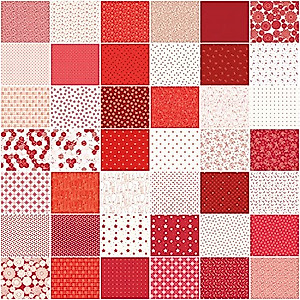 Riley Blake Designs Riley Blake Red Hot 5'' Stacker 42Pcs, Multi