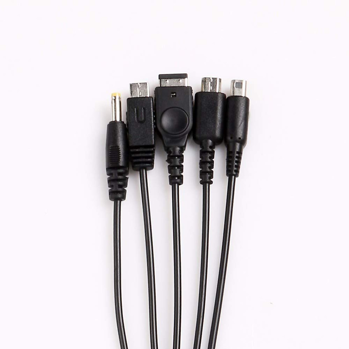 Skywin 5 in 1 USB Charger Cable for Nintendo - Multi System Nintendo DSi Charger Cable Compatible with Nintendo NDS Lite, Wii U, 3DS, 2DS, PSP 1000, 2000, 3000, GBA SP - Charge All with One Cord