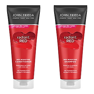 John Frieda Radiant Red Colour Protecting, Shampoo and Conditioner Pack,8.3 oz Each