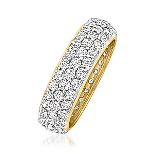 Ross-Simons Pave Diamond Eternity Band in 14kt Gold