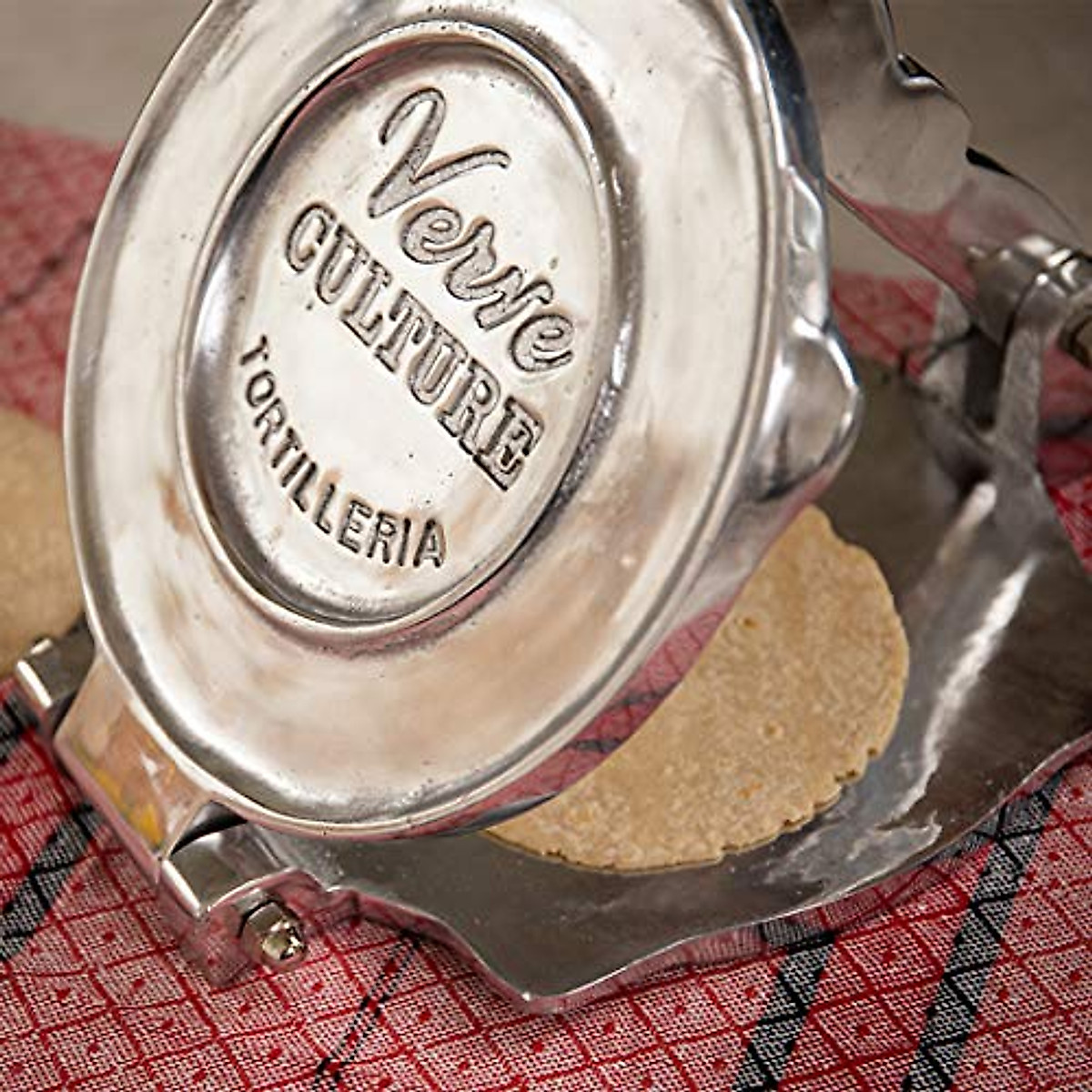 Verve Culture 8.5'' Tortilla Press/Homemade Tortilla Maker/Handmade Aluminum Tortilla Press