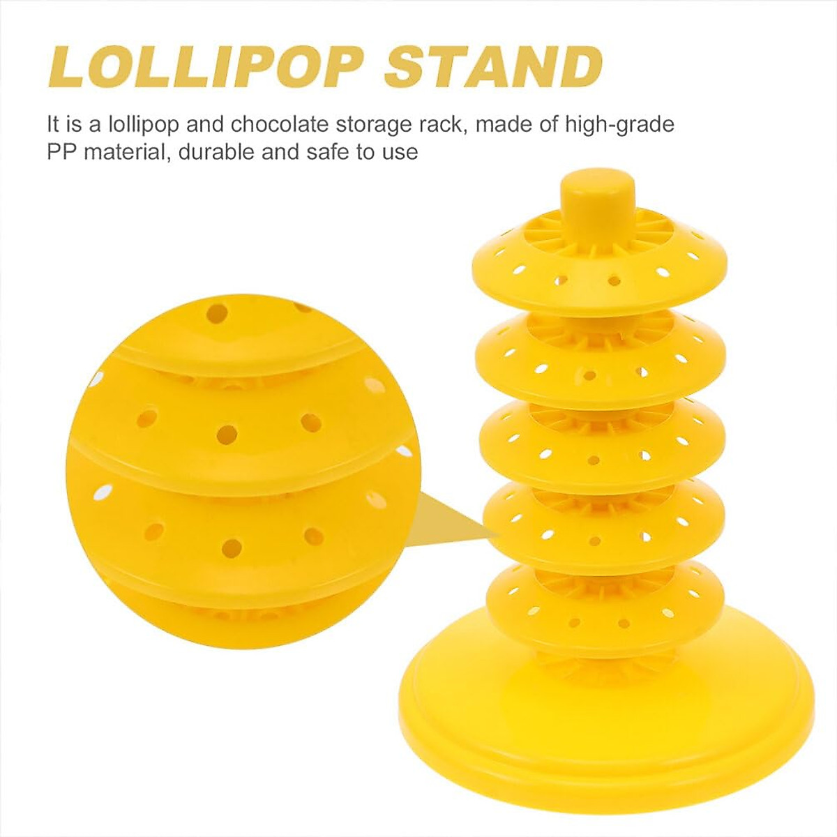Mobestech Lollipop Stand Lollipops Stand Desktop Stand Cake Pop Display Lollipop Supplies Wedding Cake Decor Lollipop Sticks for Cake Pops Table Top Decor Multifunction Socket Pp Material