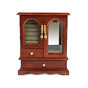 ZSEDP Wardrobe Jewelry Display Storage Foldable Case for Wedding Ring Bracelet Earrings Necklace Jewellery Gift Organizer Box (Color : D, Size