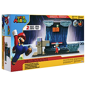 Super Mario Underground playset with Ice Mario Action Figure Includes 5 Interactive Environment Pieces