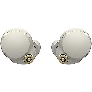 Sony WF-1000XM4 Noise Canceling Wireless Earbud Headphones - Silver (Renewed)