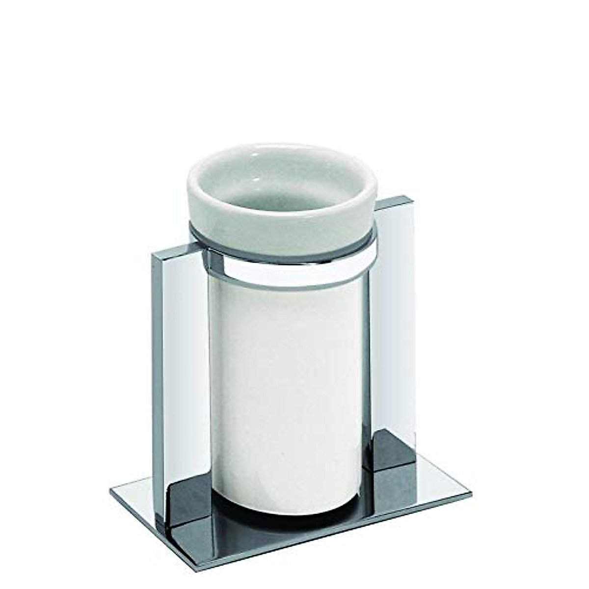 Valsan PS615ES Sensis 4 1/2" Freestanding Toothbrush Holder In Satin Nickel