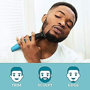 Amazon Brand - Solimo Rechargeable Beard Trimmer with 1 Blade, 3 Combs and Charging Cable