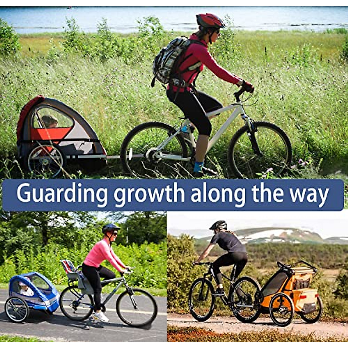 Bike Trailer Hitch for Thule Chariot Bike Trailers Compatible with Thule Chariot Courier Coaster Cadence Axle Mount Bicycle Trailer Strollers (Silver)