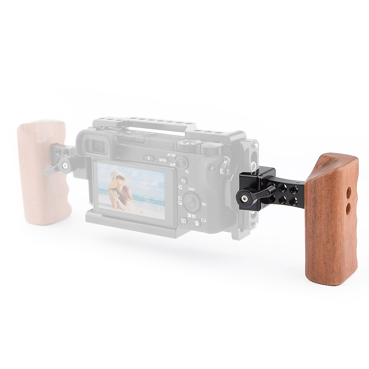 CAMVATE DSLR Wood Wooden NATO Handle Grip (Right hand) - 1536