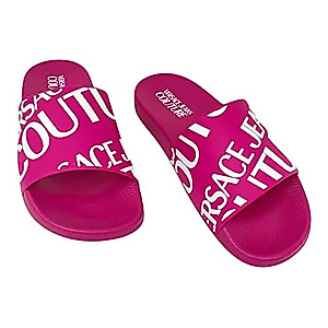 Versace Jeans Couture Women Slides Fuchsia 8 US