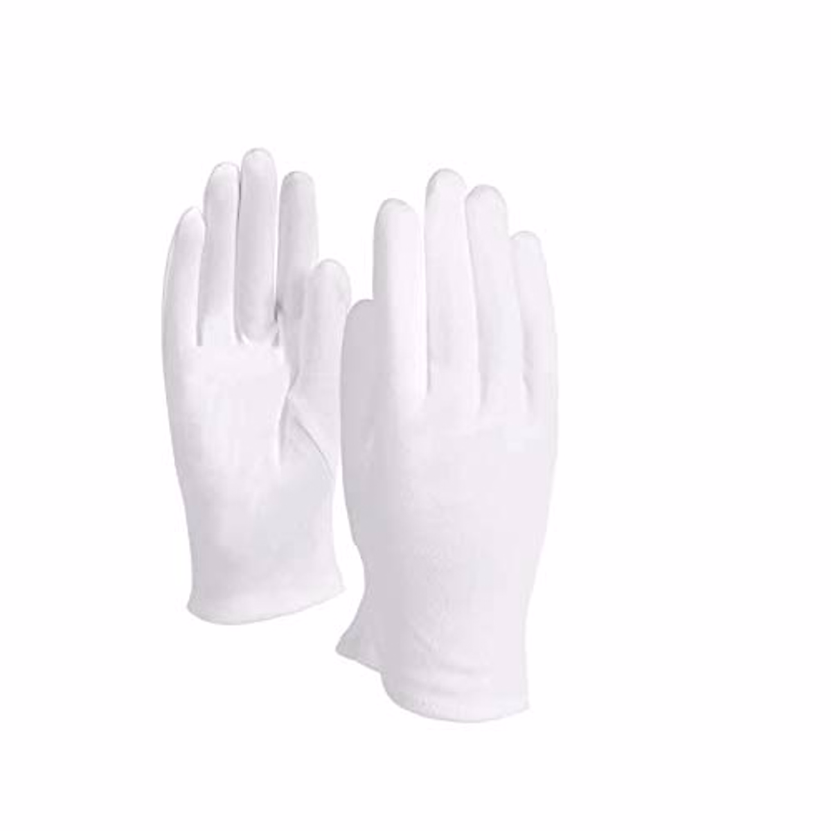 LUCKY SLD 10Pairs White Cotton Gloves Large Size for Art handling Crafting Coin Jewelry Silver Inspection