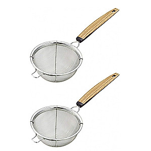 JapanBargain 2459, Japanese Fine Mesh Tea Strainer with Handle Stainless Steel Small Sifter For Drinks, Cocktails, Coffee and Matcha, Made in Japan (2)