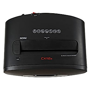 Royal 29186X CX112X 12-Sheet Crosscut Shredder.