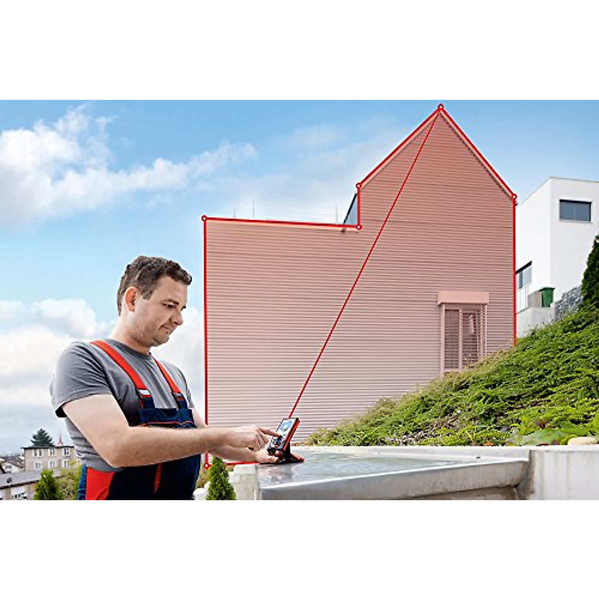 Leica DISTO S910 Pro Pack 984ft Range Laser Distance Measurer Pro Kit, Point to Point Measuring, Hard Case, TRI70 Tripod, FTA360S Adapter, Red/Black