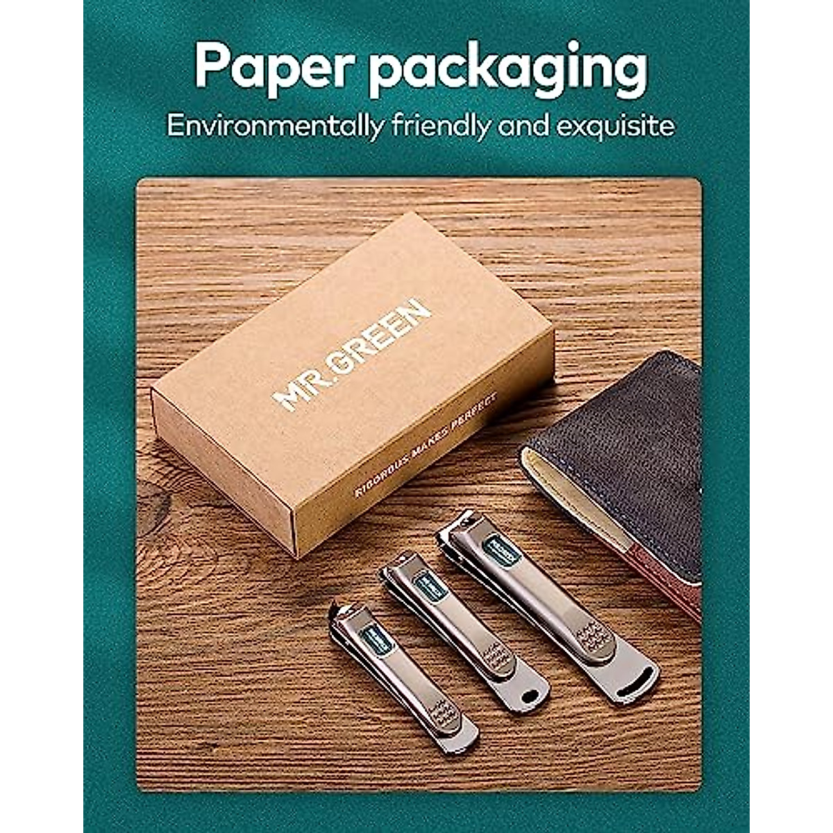 3 pcs Nail clippers set stainless steel nail clippers & slant edg Toenail Clipper Cutter for men and women