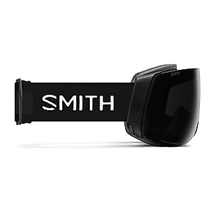 SMITH 4D MAG Goggles with ChromaPop Lens – Performance Snowsports Goggles with Easy Lens Change Technology for Skiing & Snowboarding – for Men & Women – Black + Sun Black Lens