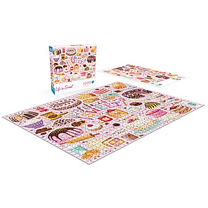 Buffalo Games - Life is Sweet - 1000 Piece Jigsaw Puzzle, Pink