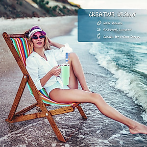 12pcs Silicone Straw Covers Cap for Stanley Cup,Reusable Drinking Straw Covers Compatible for Stanley 30&40 Oz,Straw Toppers for Stanley Cup Accessories