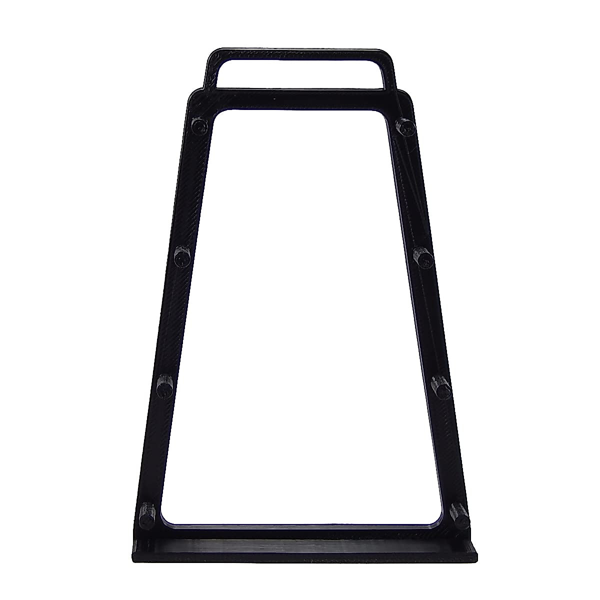 Black Knife Display Stand Rack Holder Organizer For 4 Medium To Large Pocket Or Fixed Blade Knives - Holds Four Blades - Wall Mount Or Sit On Flat Surface